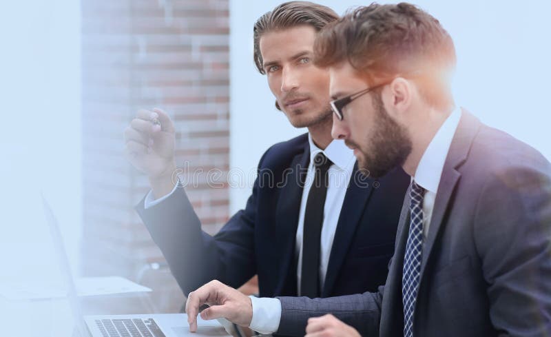 Two Clerks Working at the Desk Stock Image - Image of lawyer, manager ...