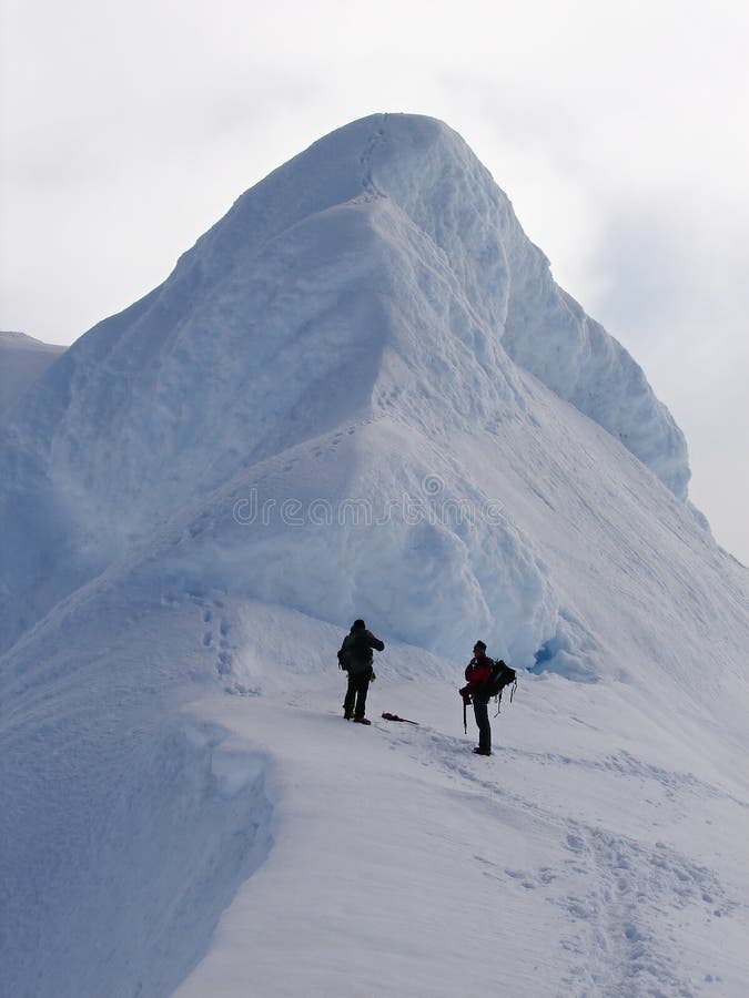 Beerenberg Volcano on Jan Mayen Island Stock Photo - Image of climb ...