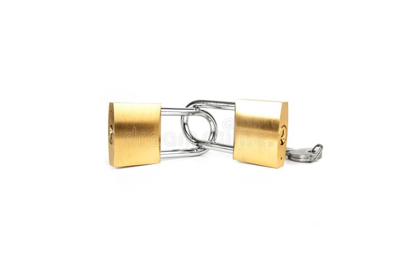 Two Closed Padlock and Keys Stock Image - Image of closeup, padlock ...