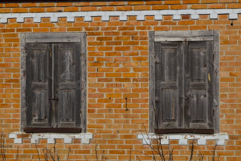 Two closed windows stock image. Image of building, aged - 108589861