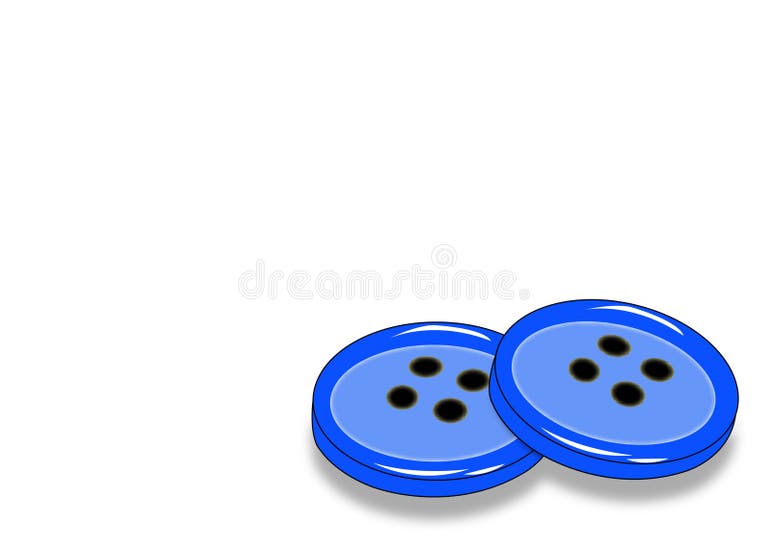 Two clothing buttons stock vector. Illustration of close - 5282211
