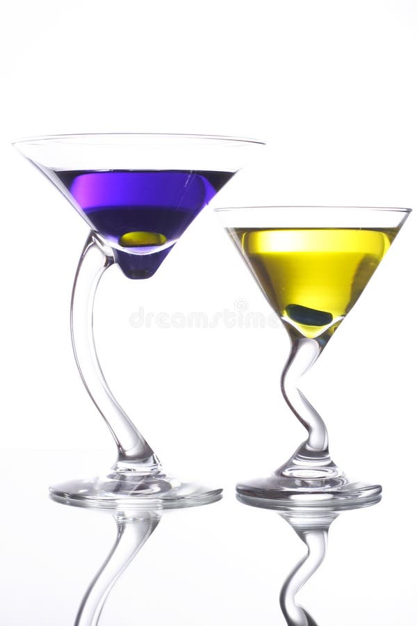 Two cocktails stock image. Image of party, drink, menu - 1537145
