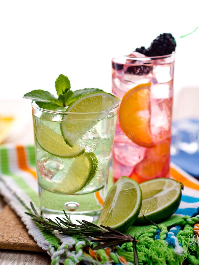 Two cocktails stock image. Image of tequila, mojito, fresh - 37998537