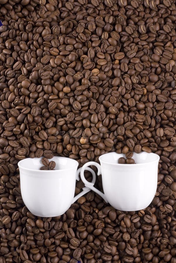 Two coffee cups stock image. Image of gourmet, agriculture - 3838453