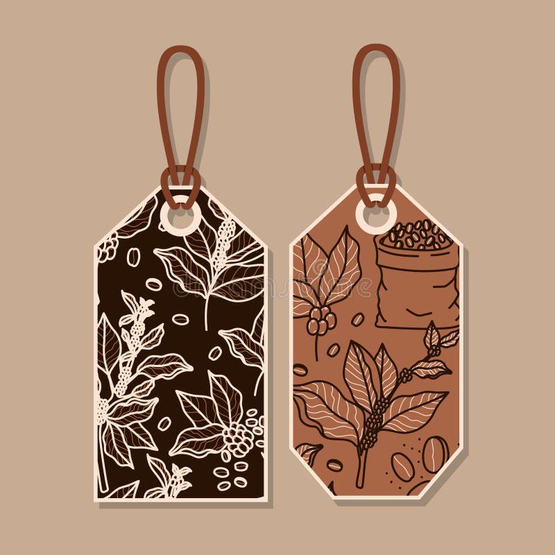 Set of coffee labels stock vector. Illustration of cafe - 50141943