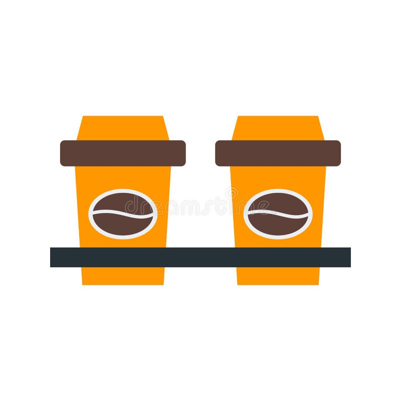 Two Coffees stock illustration. Illustration of concept - 82526450