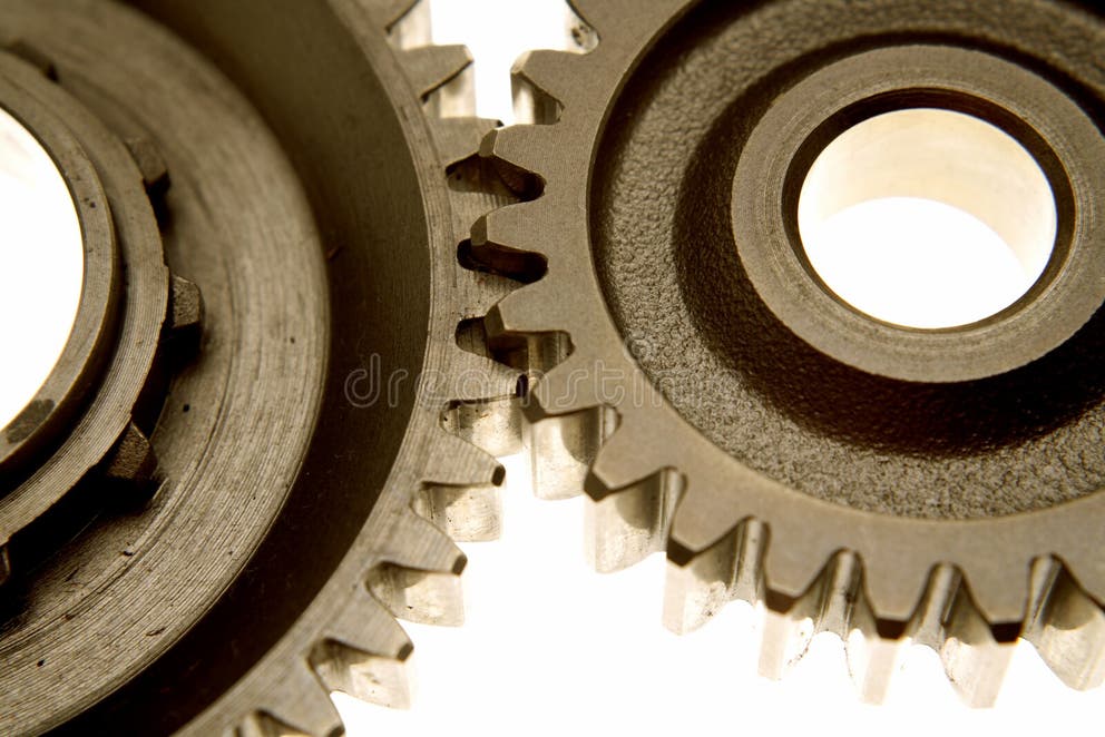 Two cogs stock image. Image of interlock, gears, connect - 6316495