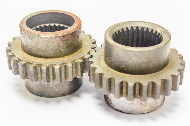 Two cogs gears stock image. Image of parts, engage, meshing - 56836071