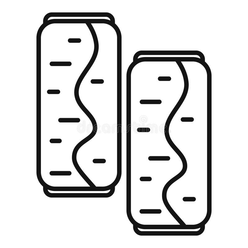 Two Cold Soda Cans are Waiting To Be Opened on White Background Stock ...