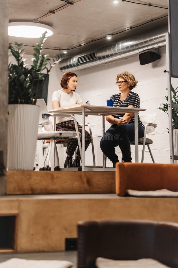 Two Colleagues Brainstorming Stock Image - Image of happy, educational ...