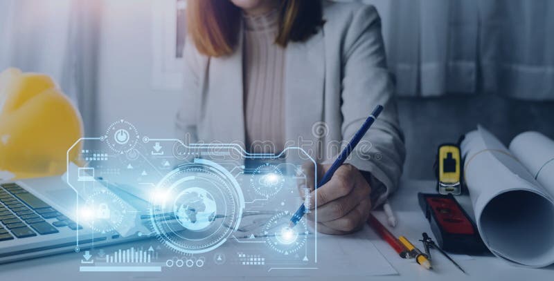 Two Colleagues Discussing Data Working and Tablet, Laptop with on on ...