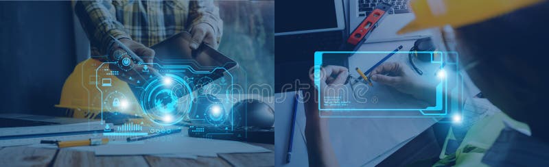 Two Colleagues Discussing Data Working and Tablet, Laptop with on on ...