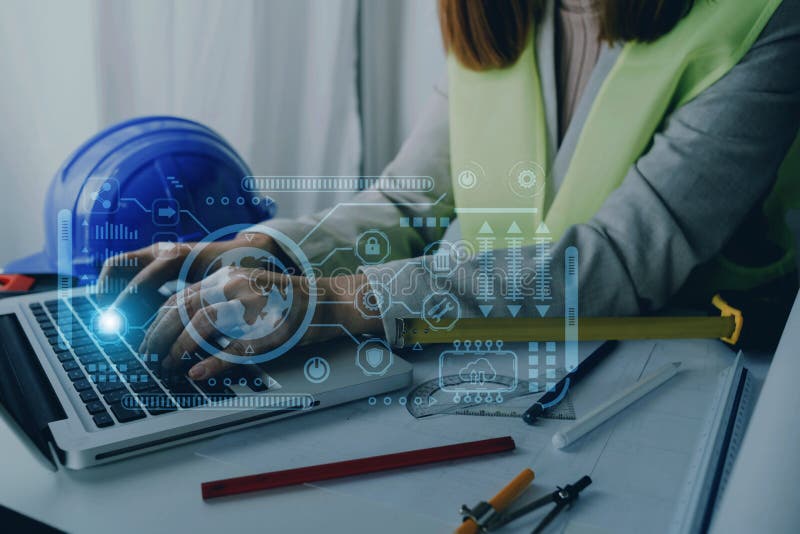 Two Colleagues Discussing Data Working and Tablet, Laptop with on on ...