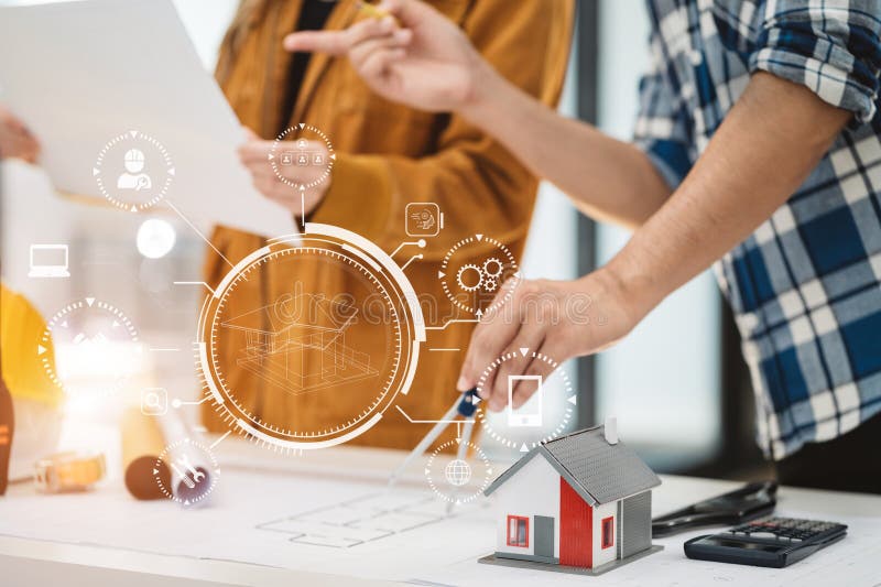 Two Colleagues Discussing Data Working and Tablet, Laptop with on on ...