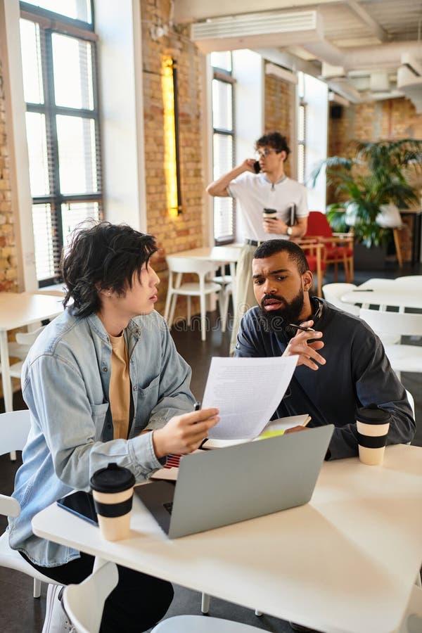 Interactive Brainstorming Session in a Modern Stock Photo - Image of ...