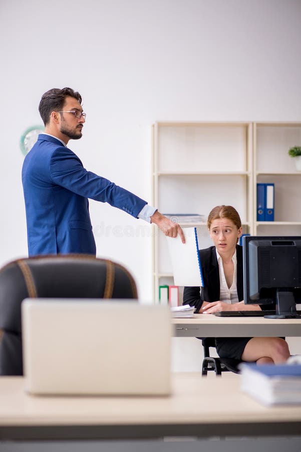 Two Colleagues Working in the Office Stock Image - Image of agreement ...