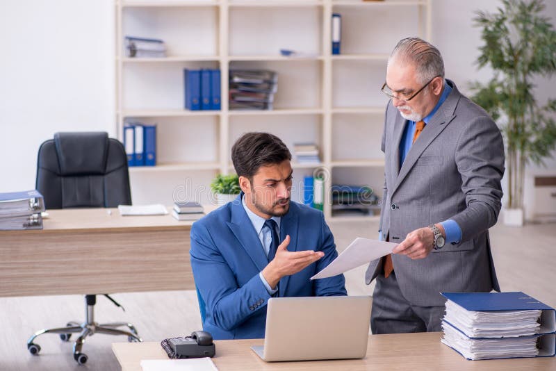 Two Colleagues Working in the Office Stock Image - Image of business ...