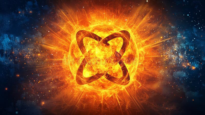 Two Colliding Atoms Releasing Atomic Energy, with Bright Explosions and ...