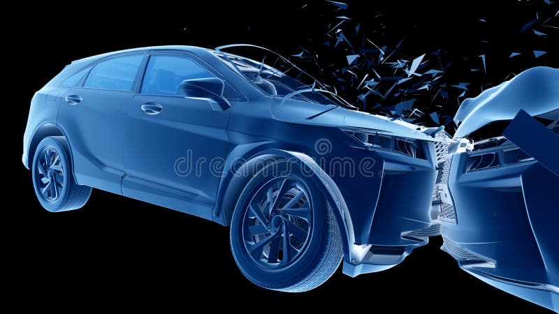 Two colliding cars stock illustration. Illustration of brain - 139873197