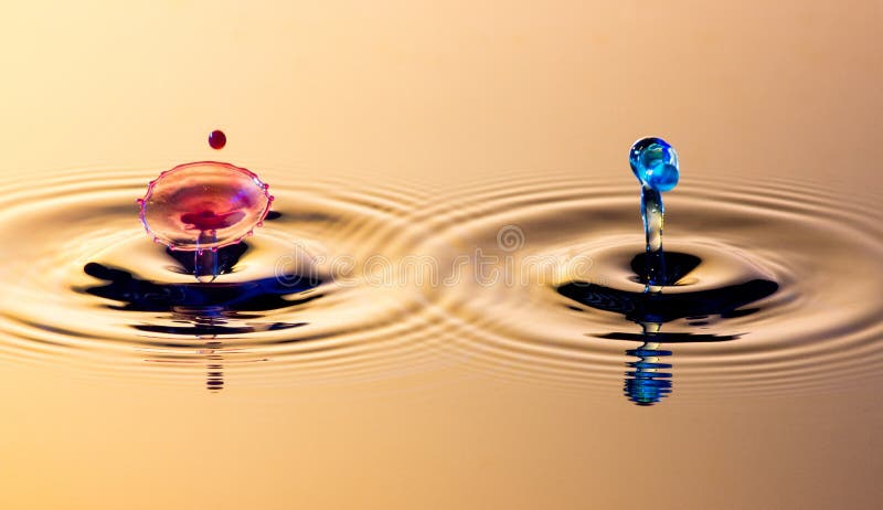 Two Water Splatter and Splash. Stock Image - Image of cold, clear ...