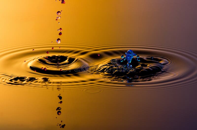 Two Water Splatter and Splash. Stock Image - Image of colour, drops ...