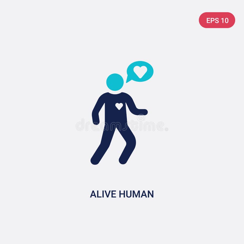 Alive Human Icon. Trendy Flat Vector Alive Human Icon on White B Stock ... Alive Human Icon. Trendy Flat Vector Alive Human Icon on White B Stock ...