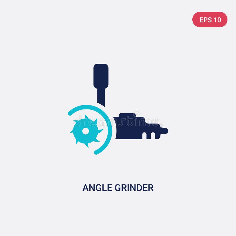 Two Color Angle Grinder Vector Icon from Construction Concept. Isolated ...