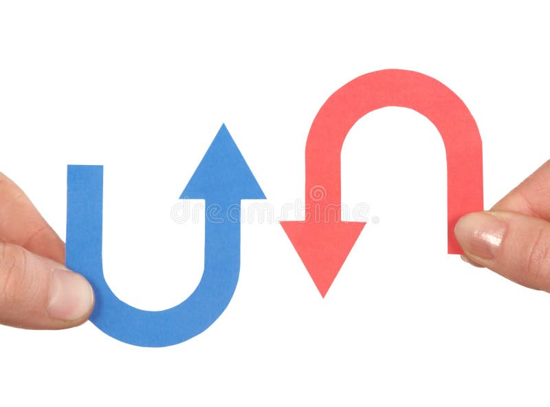 Two Color Arrows Picture. Image: 5071892