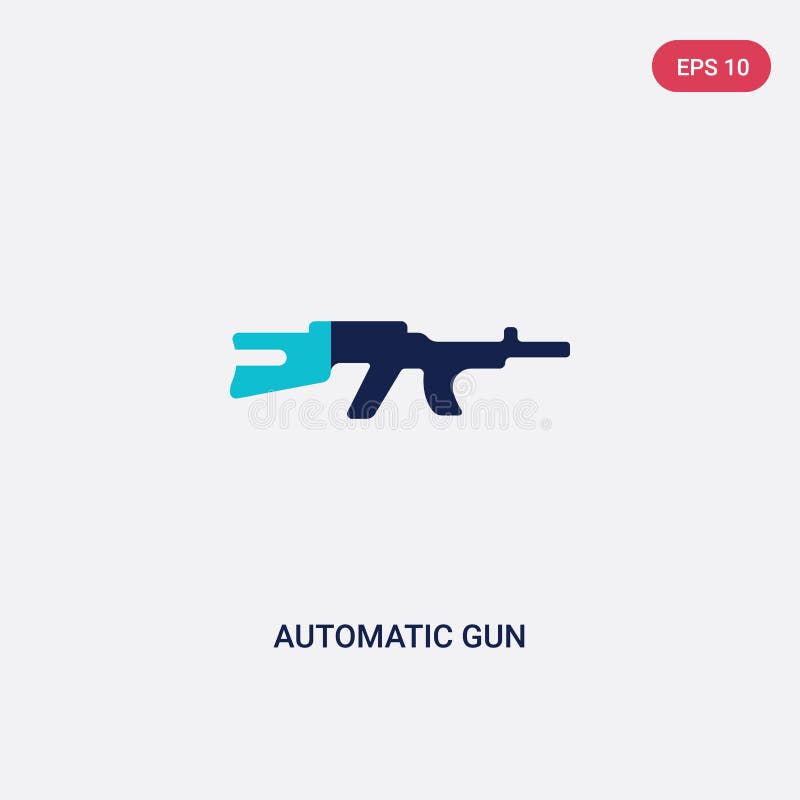 Two automatic rifle stock vector. Illustration of frame - 39416861