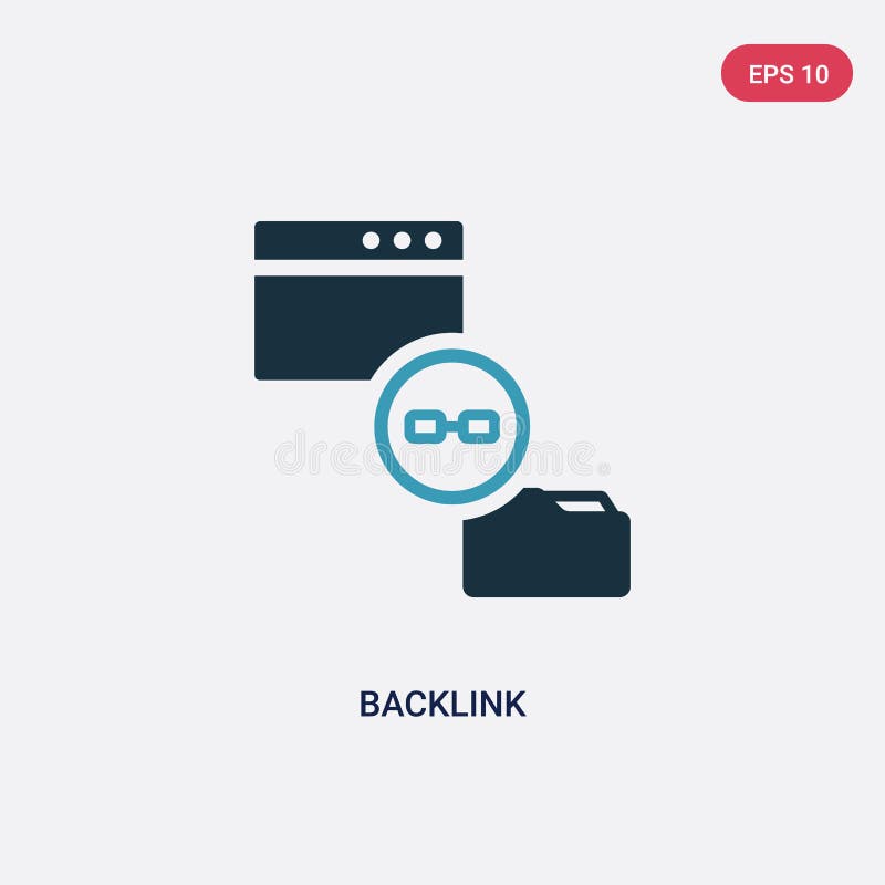 Backlink Vector Icon for Web Stock Vector - Illustration of connection ...