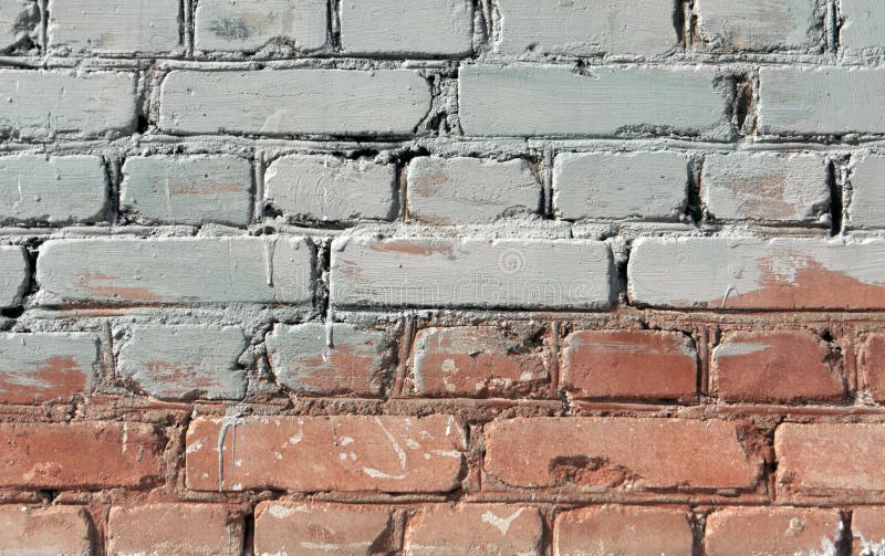 Two Color Brick Wall Texture Stock Image - Image of color, masonry ...