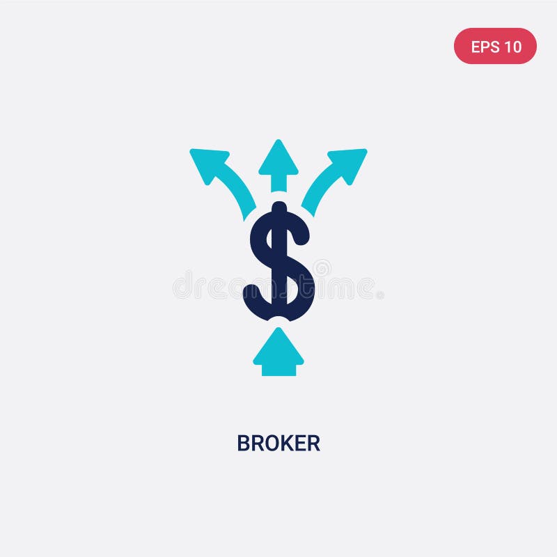 Broker Vector Icon Sign Symbol Stock Illustration - Illustration of ...