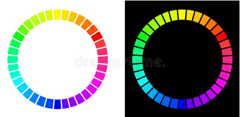 Illustration of Color Circle, Complementary, Analogous, S Stock ...