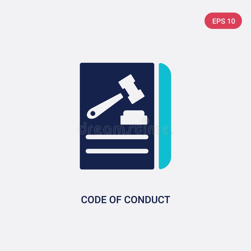 Code of Conduct Icon on White Background. Simple Element Illustration ...