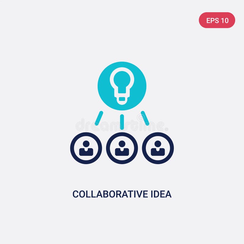 Collaborative Idea Isolated Icon. Simple Element Illustration from ...