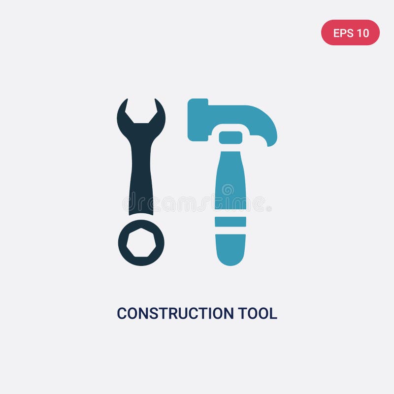 Two Color Construction Tool Vector Icon from Industry Concept. Isolated ...