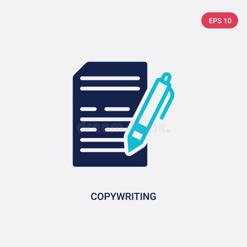 Copywriting Isolated Icon. Simple Element Illustration from General-1 Concept Icons Stock Vector ...