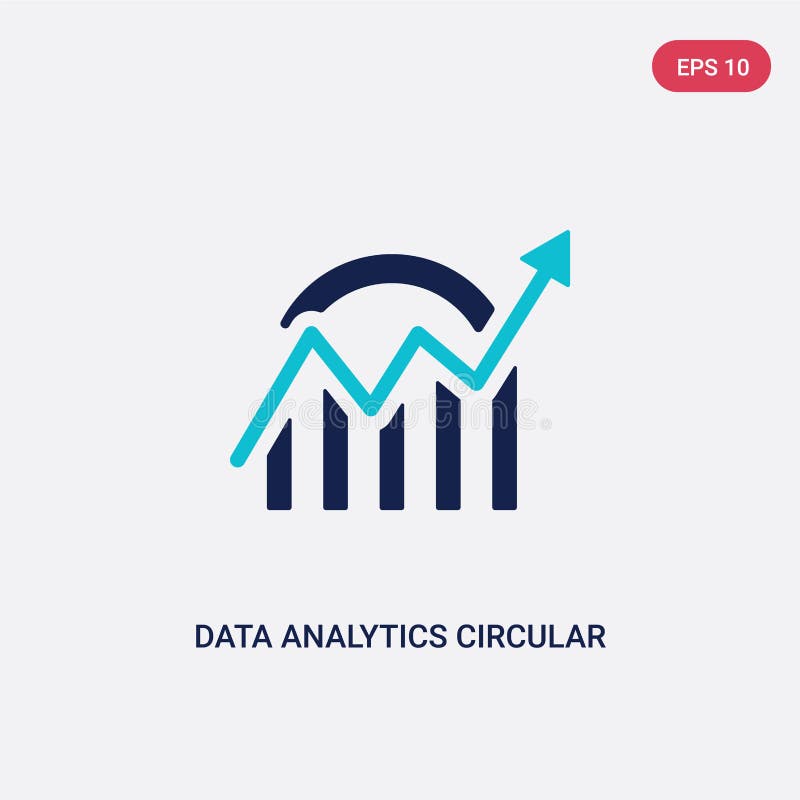 Two Color Data Analytics Circular Vector Icon from Business and ... Two Color Data Analytics Circular Vector Icon from Business and ...