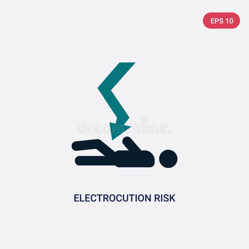 Electrocution concept icon stock vector. Illustration of drawing ...