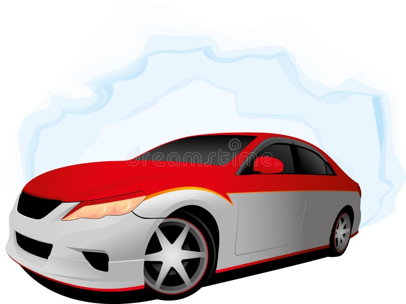 Two color fast car stock vector. Illustration of power - 63401355