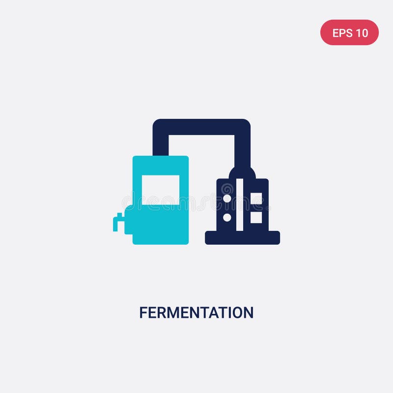 Two Color Fermentation Vector Icon from Alcohol Concept. Isolated Blue ...