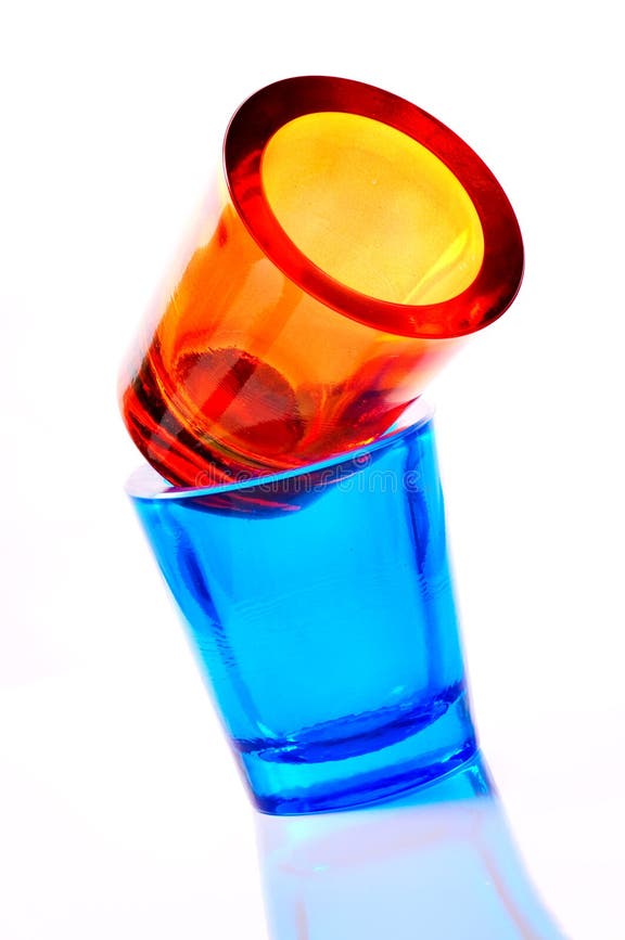 Two color glass stock photo. Image of fresh, drops, decor - 8659342