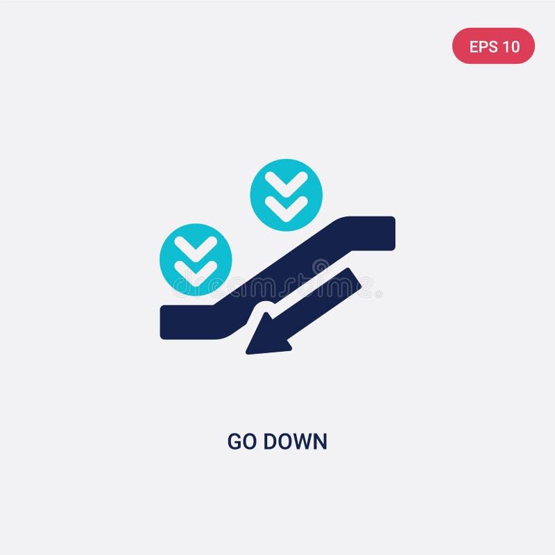 Two Color Sit Down Vector Icon from People Concept. Isolated Blue Sit ...