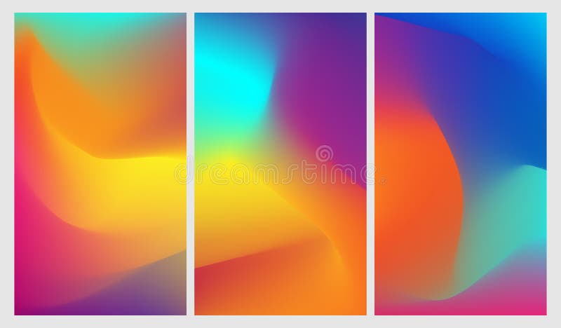 Web Gradient Wave Colors Vector Art Design Stock Vector - Illustration ...