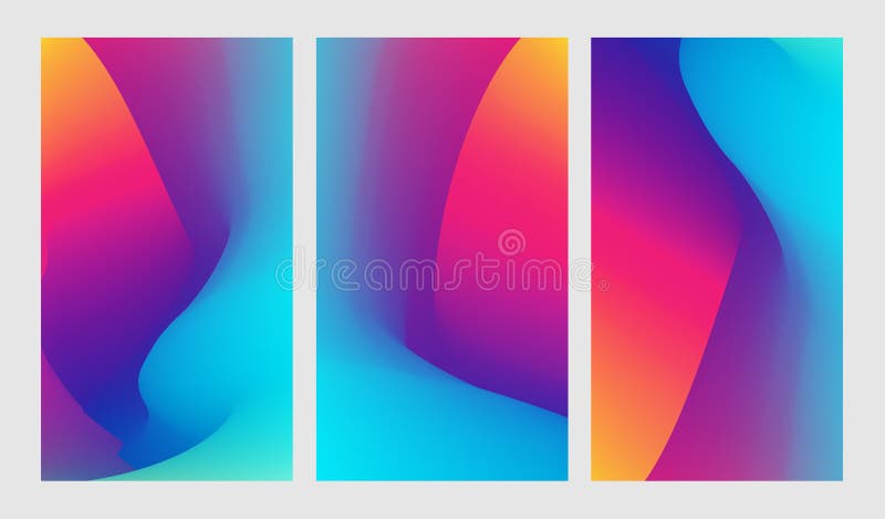 Web Gradient Wave Colors Vector Art Design Stock Vector - Illustration ...