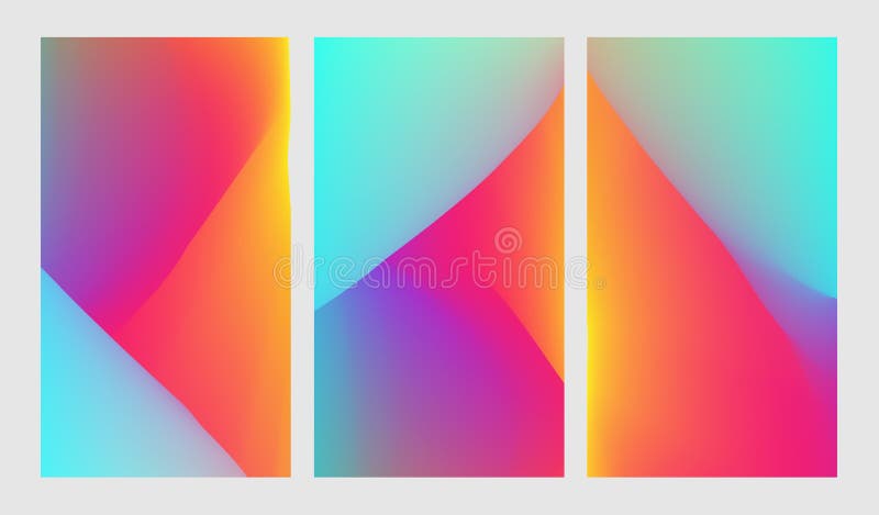 Web Gradient Wave Colors Vector Art Design Stock Vector - Illustration ...