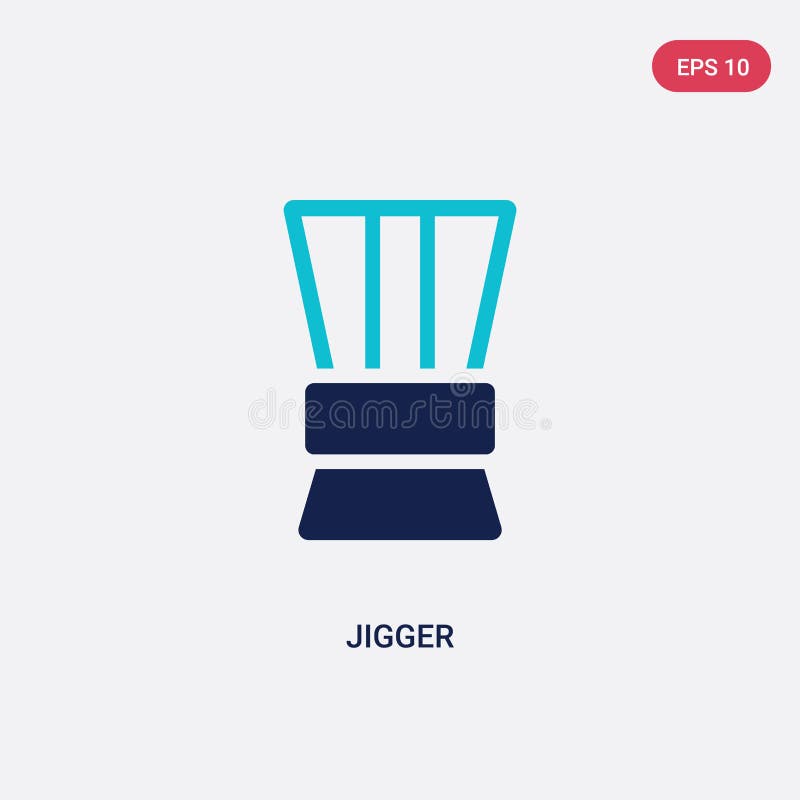 Jigger Vector Icon on White Background. Flat Vector Jigger Icon Symbol ...
