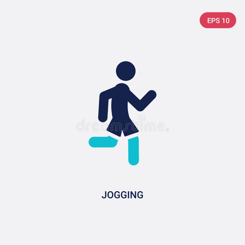 Jogging Icon on White Background. Simple Element Illustration from ...