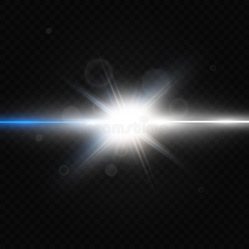 Two Color Light is Isolated on Transparent Background. Stock Vector ...