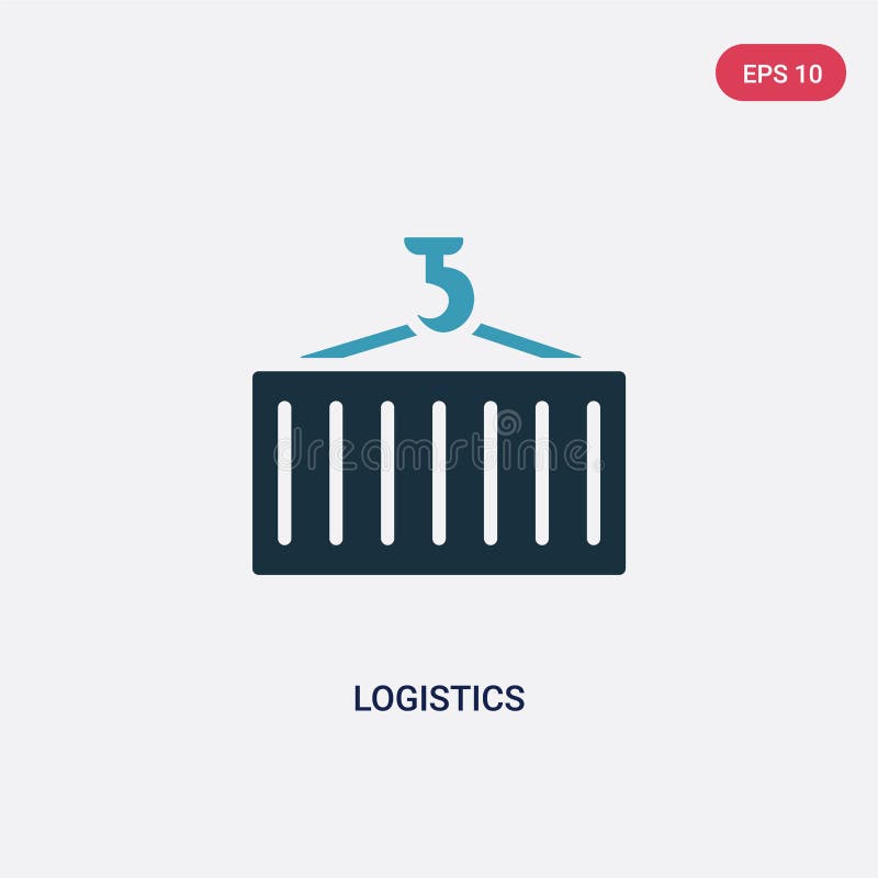 Two Color Logistics Vector Icon from Delivery and Logistic Concept ...